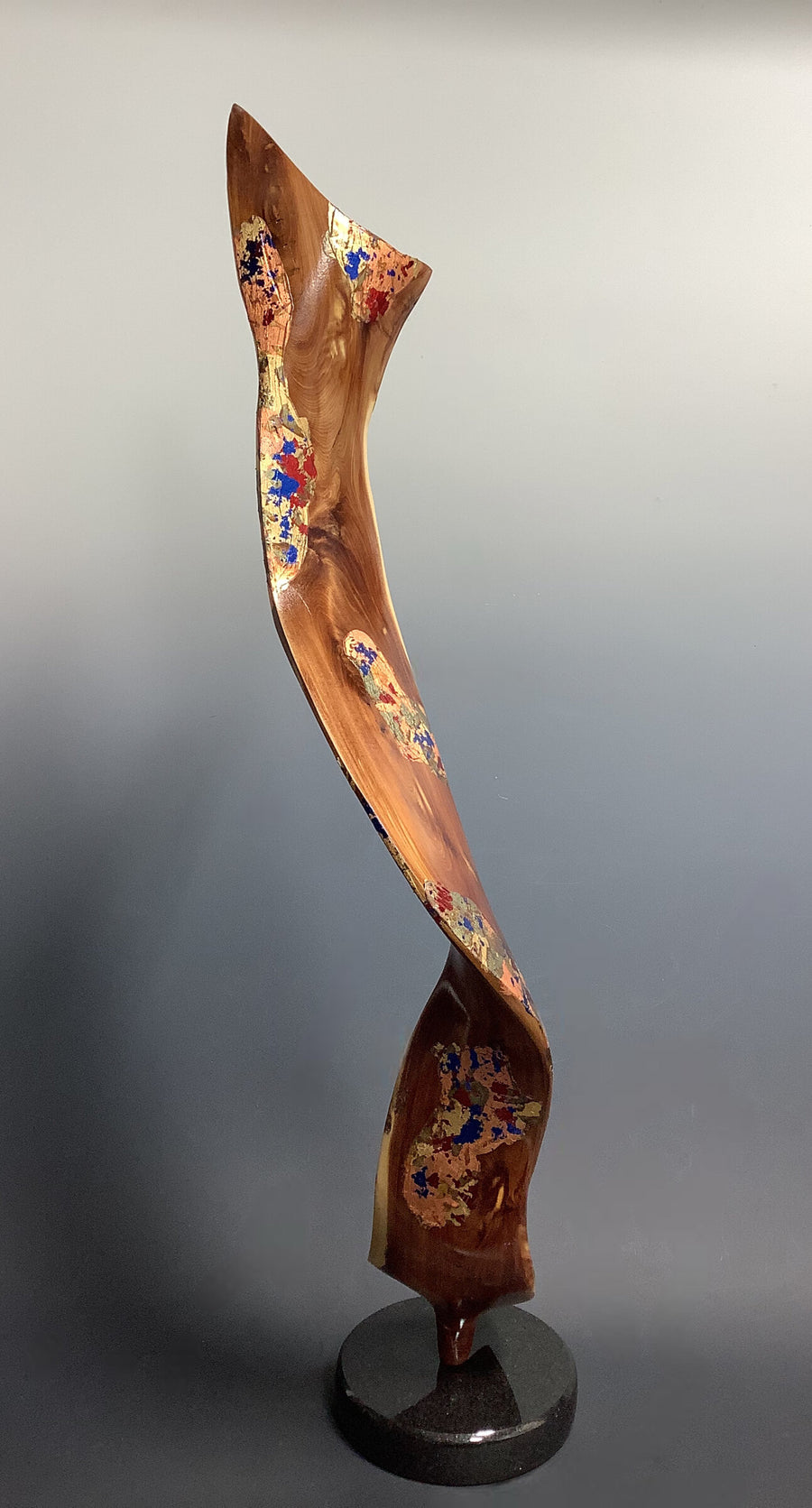 Purple and Gold-Purple Heart Juniper Ribbon with Gold Leafing · Artful Home