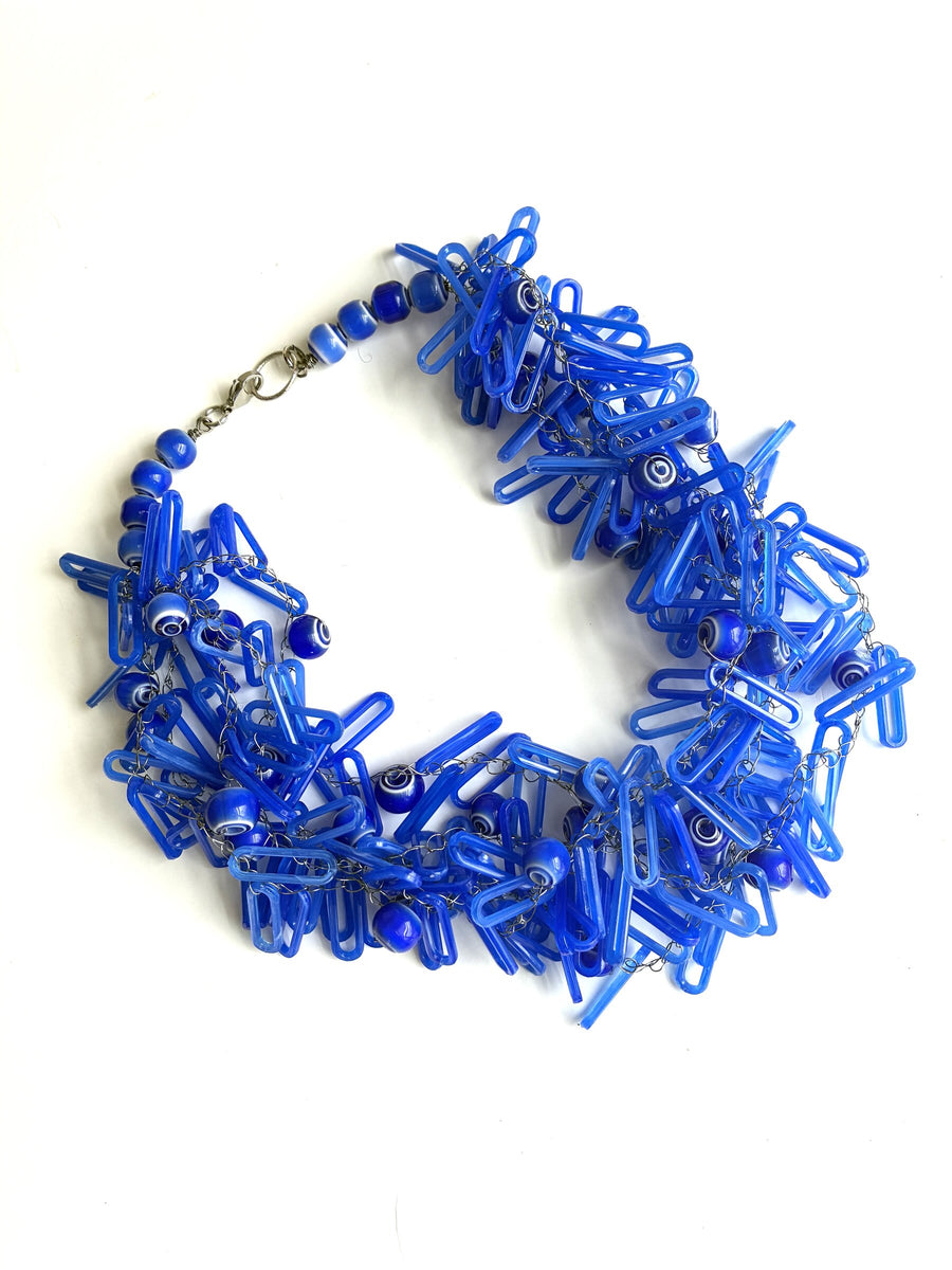 'Fluffy' Blue Choker · Artful Home