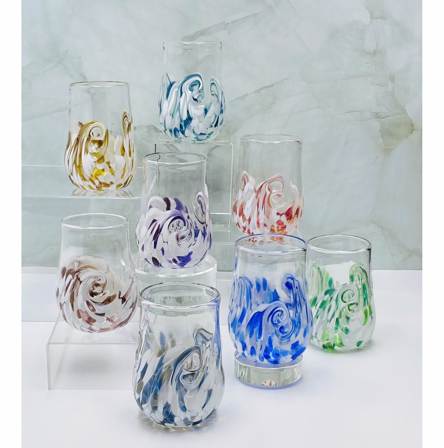 Set of Eight Arctic Twisty Cups · Artful Home
