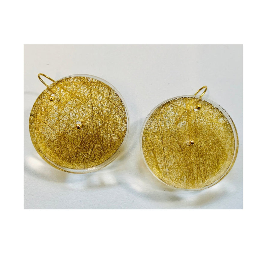 Golden Threads Dangle Earrings · Artful Home