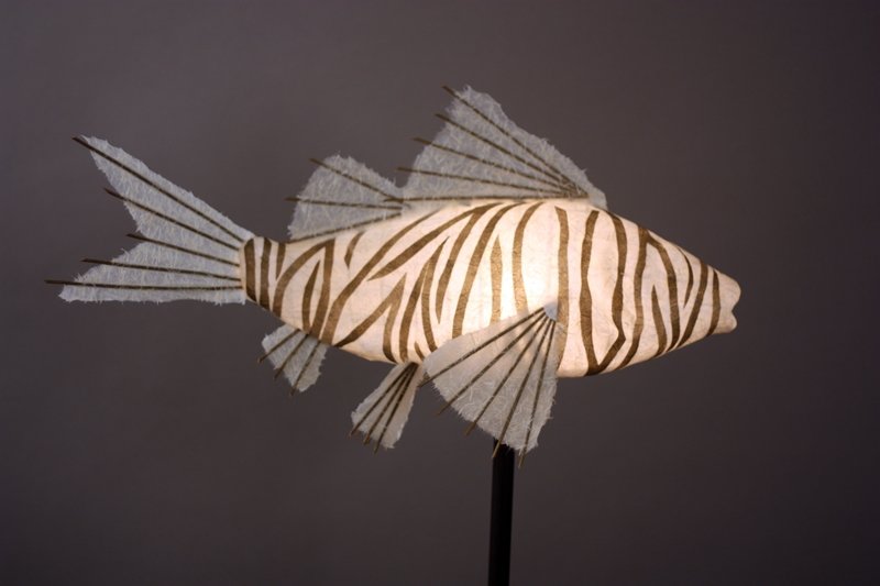 Zebra Koi Lamp · Artful Home