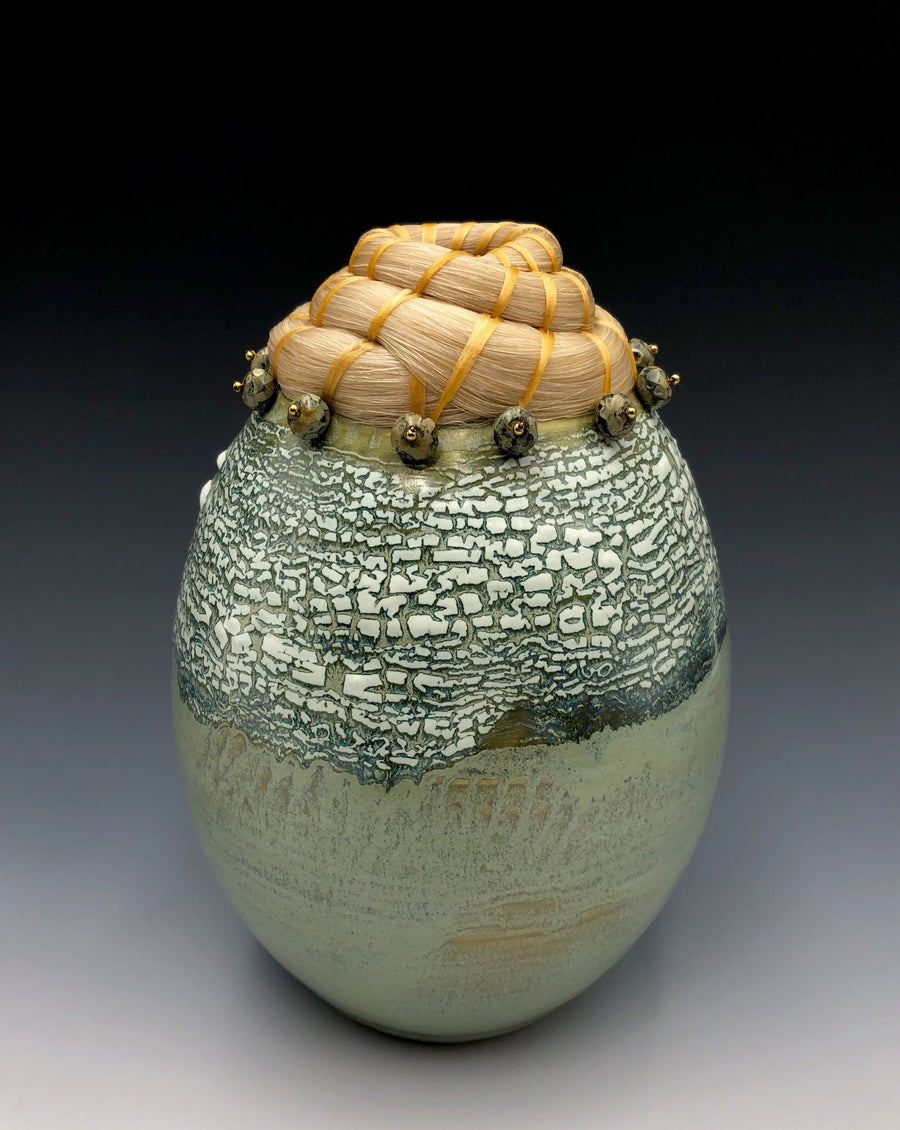 Large Palomino Horse Hair Vessel · Artful Home