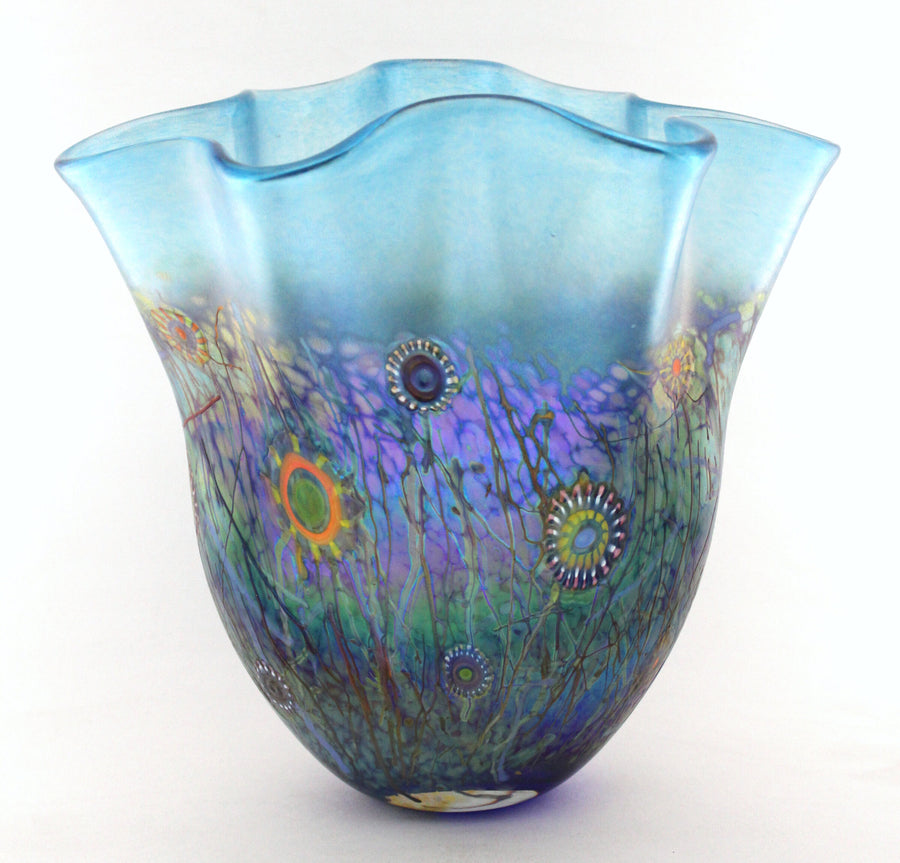 Ultra-Blue Calypso Fan Vase · Artful Home